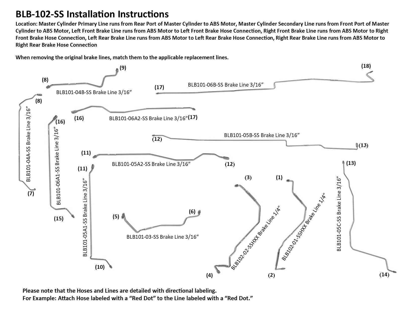 2000 Buick LeSabre 3.8L Brake Lines | 2000 LeSabre Brakes - LinesToGo