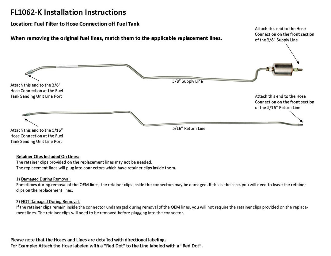 2001 Chevy S10 4.3L Fuel Lines | 2001 S10 Feed Lines- LinesToGo