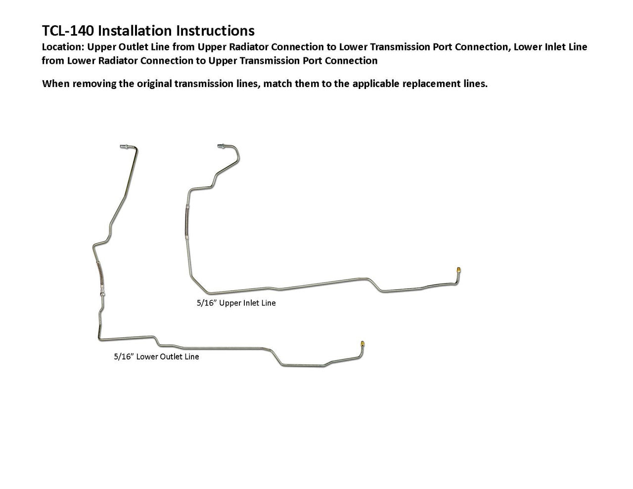 LinesToGo 1997 Ford F250 Transmission Cooler Line Replacement