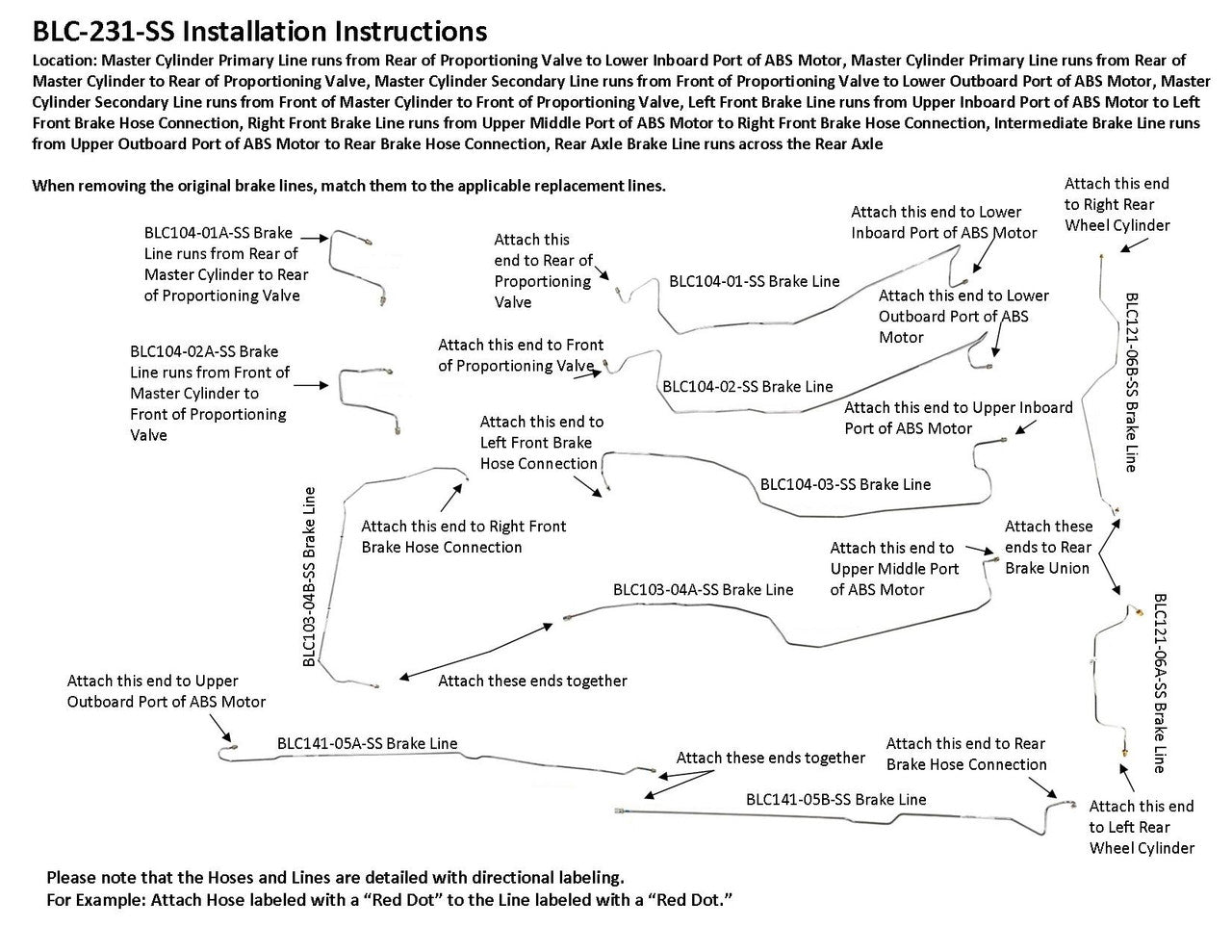 2003 Chevy Silverado 4.8L Brake Lines | 2003 Silverado Brake Lines ...
