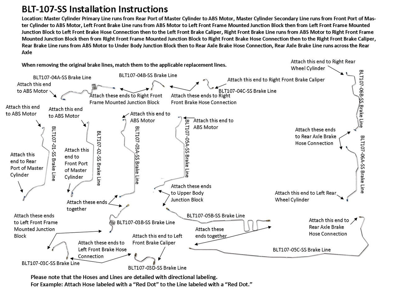 1998 Toyota 4Runner 3.4L Brake Lines | 1998 4Runner- LinesToGo