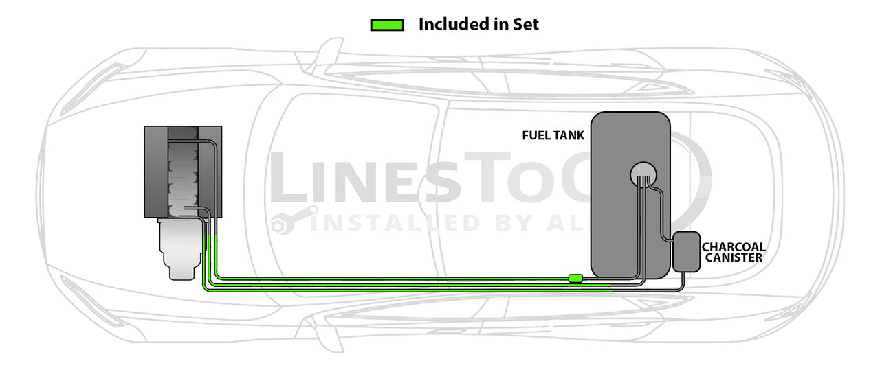 2002 Pontiac Trans Am 3.8L Fuel Line | 2002 Trans Am Feed Line - LinesToGo